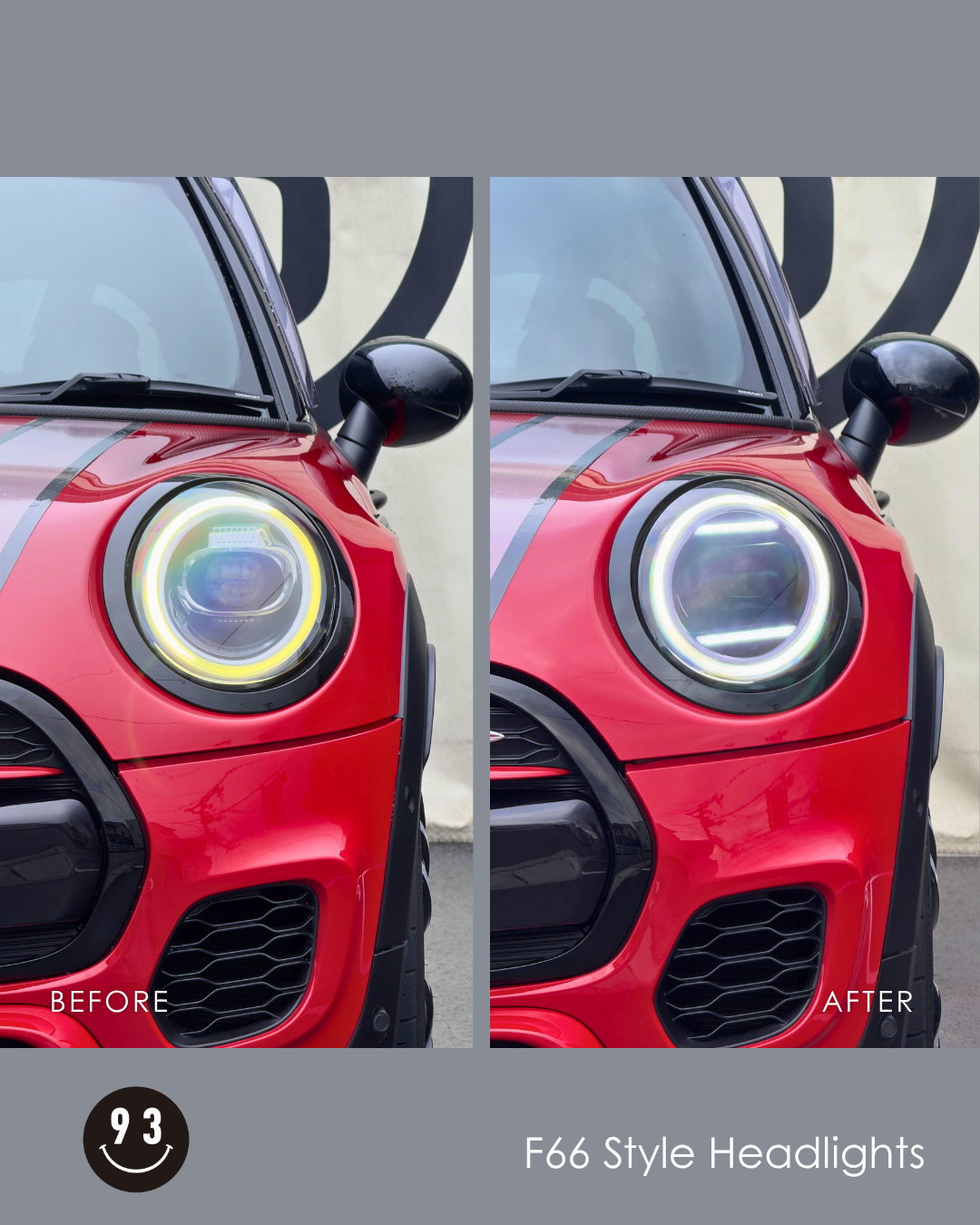 MINI F66スタイルヘッドライト×チリレッドなF56JCW｜LOCK音 by Craftsmanのブログ｜Craftsman(クラフトマン ...
